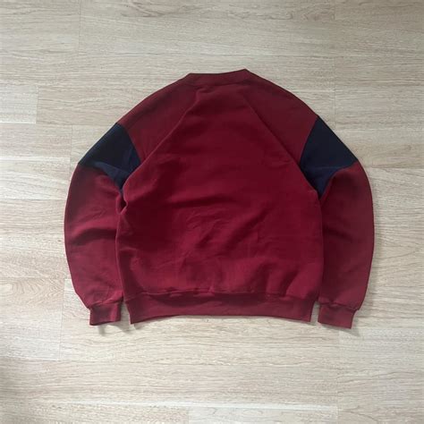 Vintage 90s Russell Athletic 2 Tone Red And Navy Depop