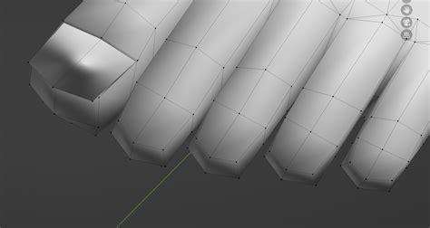 Modeling Reset Influence Of Neighbour Vertices For Smooth Shading Of