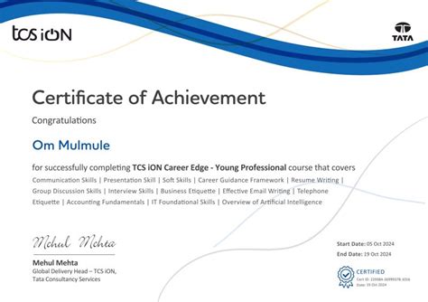 Om Mulmule On Linkedin Tcsion Carrieredge Careerdevelopment Skillenhancement