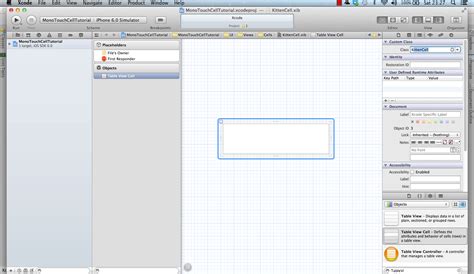 forwards uitableviewcell using the xib editor and monotouch