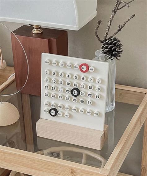 New 큣셀링 데스크 책상 테이블 체크 포인트 캘린더 달력 감성템 감성 인테리어 소품 집들이 친구 선물 생일선물 집들이선물