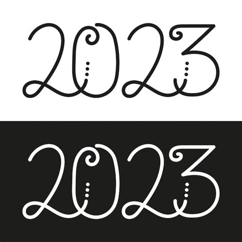 Premium Vector 2023 Vector Illustration