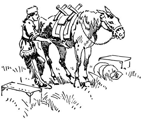 Caballo De Carga Ilustración Vintage 13900636 Vector En Vecteezy