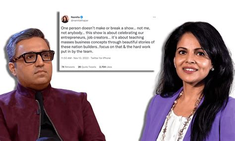 ‘one Person Doesnt Make Or Break A Show Namita Thapar Reacts To Ashneer Grovers Absence In