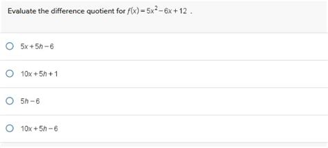 [solved] evaluate the difference quotient for the problem evaluate