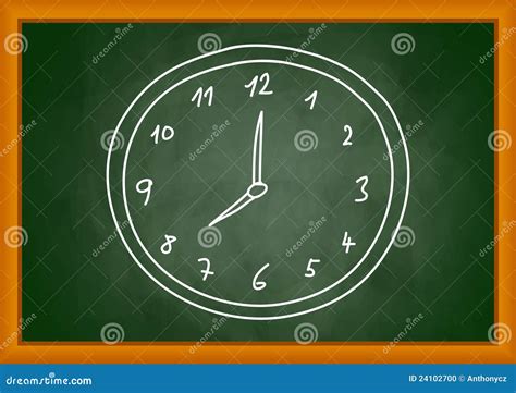 Drawing Of Clock Stock Vector Illustration Of Dirty 24102700