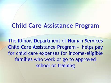 What Is Ccap Illinois Department Of Human Services