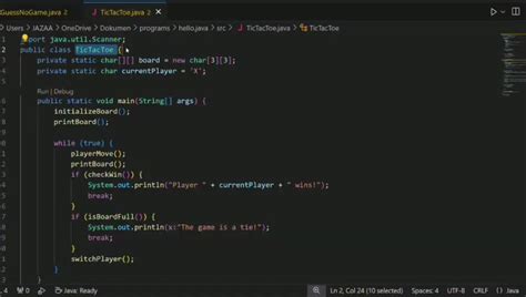 Jazaa Mujawar On Linkedin Internship Javaprogramming Tictactoe