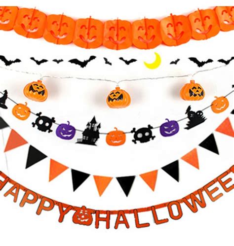 할로윈가랜드모음가랜드 할로윈가랜드 파티장식 피플스파티 할로윈데이 박쥐 호박 Led 벽장식 티몬