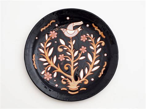 Ceramic Plate With Bird Museum Of Cycladic Art
