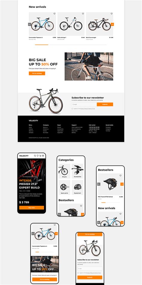 Bicycle E Commerce Website Concept On Behance