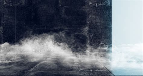 밝은 연기와 안개 그런 지 콘크리트 지 하 터널 복도 홀와 백색 Led 줄무늬와 빛나는 빛 현대 3d 렌더링 0명에 대한 스톡 사진 및 기타 이미지 Istock