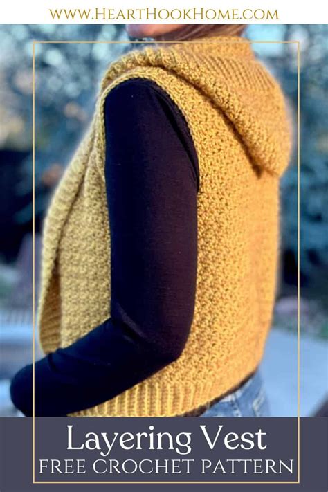 Layering Hooded Vest Crochet Pattern Love Knitting