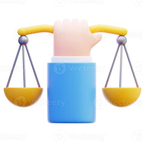 3d Illustration Justice Scale 65943917 Png