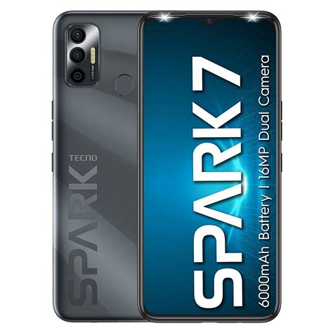 TECNO Spark Magnet Black GB RAM GB Storage MAh Battery MP Dual Camera