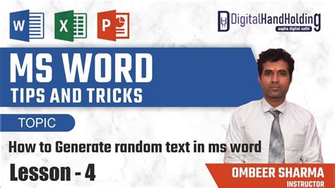how to generate random text in ms word rand formula in ms word