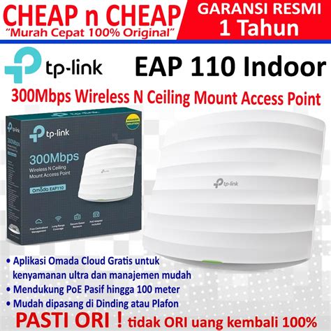 Jual Tp Link Eap110 Access Point Indoor Tplink Eap 110 Poe Router Indoor Shopee Indonesia