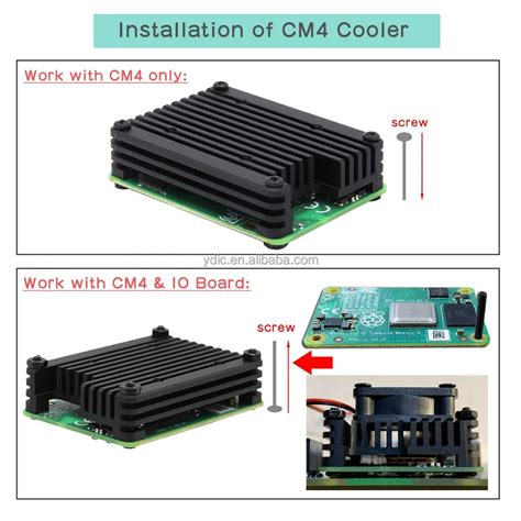 Raspberry Pi Compute Module 4 Heatsink And Cooling Fan