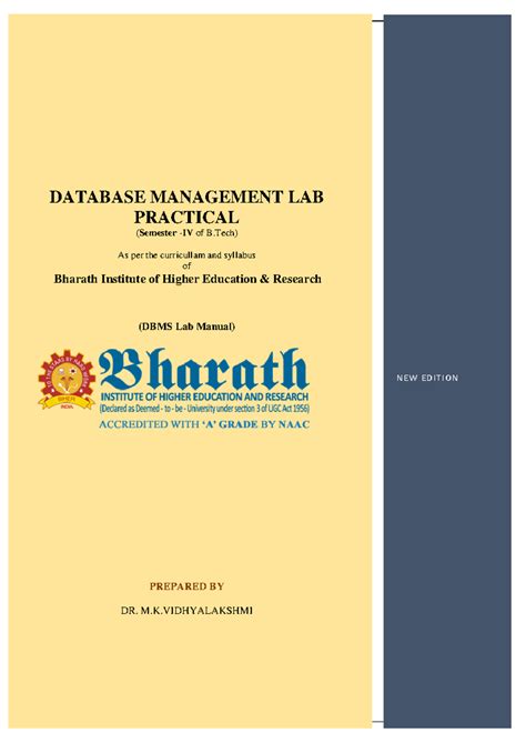bcs4l1 database management lab new ed ition database management lab