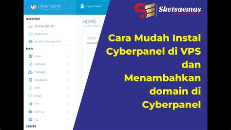 cara instal cyberpanel di vps dan menambahkan domain di cyberpanel