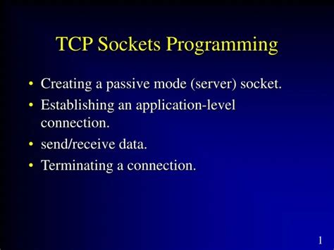 Ppt Tcp Sockets Programming Powerpoint Presentation Free Download Id