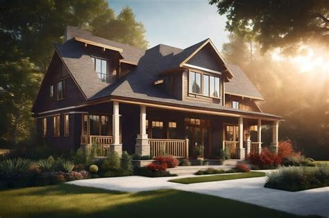 Rendering Random Home Photo Generat Best Colors Realistic Premium Ai