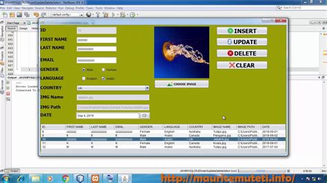 39 JAVA And MySQL CRUD Project GUI JTable Highlighted Row On