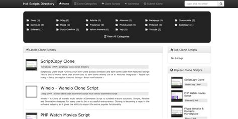 Hot Scripts Directory Script By Alex Codester