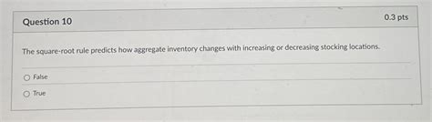 Solved Question 1003 ﻿ptsthe Square Root Rule Predicts How