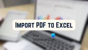 How To Import A PDF In Excel