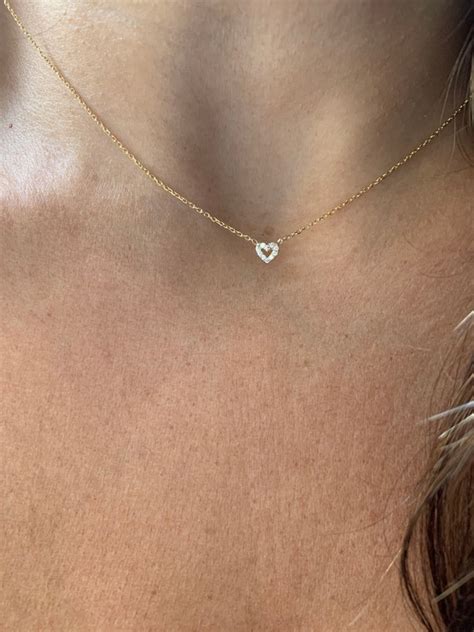 Yellow Gold Heart Necklace