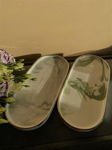 Декоративна таця для прикраси таця для закусок керамічна декоративна