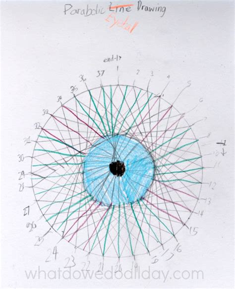 Parabolic Curve Math Art Project
