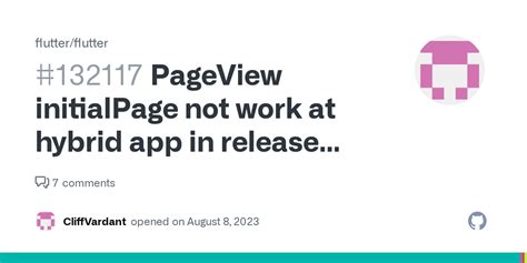 Pageview Initialpage Not Work At Hybrid App In Release Mode · Issue