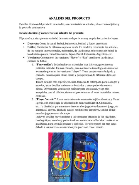 Analisisdelproducto Pdf