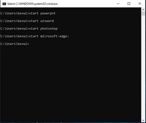 Open Windows Apps From Command Line Command Windows Winword