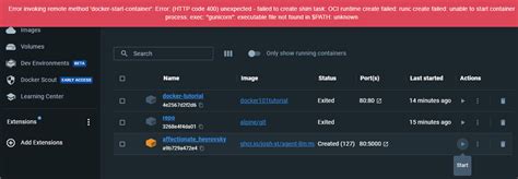 Docker Error Response From Daemon Failed To Create Shim Task OCI Runtime Create Failed Runc