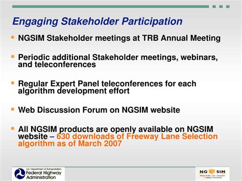 Ppt Fhwa Next Generation Simulation Ngsim Program Powerpoint
