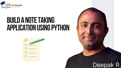Build A Note Taking Application Using Python Python Tkinter Python Project Youtube