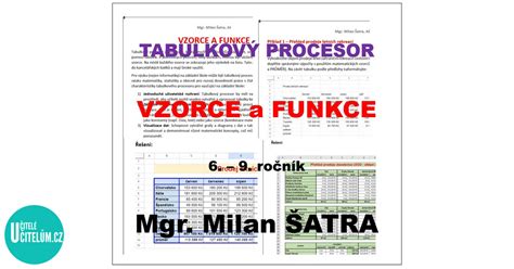 InformaČnÍ SystÉmy Tabulkový Procesor Vzorce A Funkce Informatika