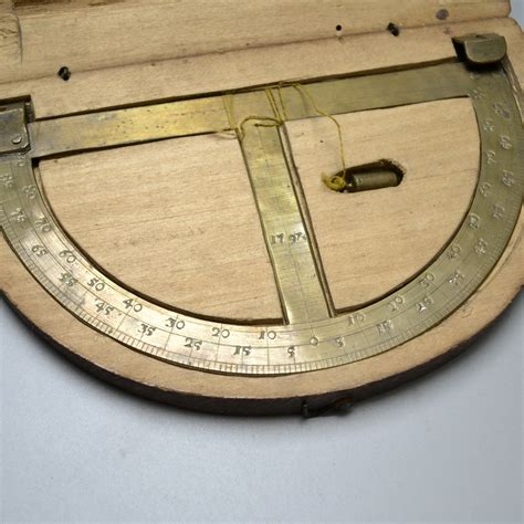 Cased Brass Sighting Level By Boehm Dated 1797 Fleaglass