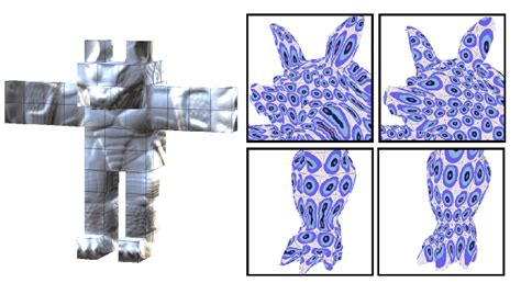 comparison of the bijectivity between the editable polycube map and the