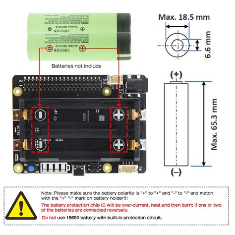 getuscart geekworm for raspberry pi ups x728 max 5 1v 6a 18650 ups