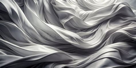 Elegant Grayscale Abstract Fabric Texture Background Seamless Swirls