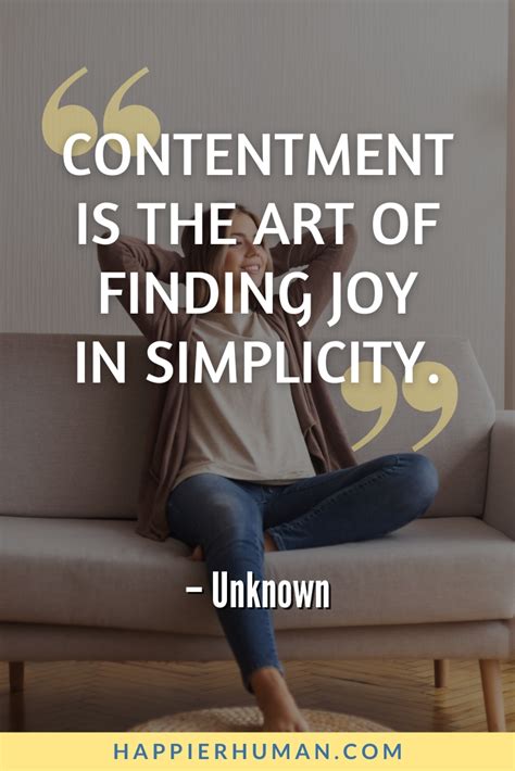65 Contentment Quotes On Being Satisfied With Life Happier Human