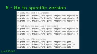 Database Versioning In Golang Pptx Databases Computer Software And Applications