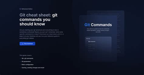 Git Commands Cheat Sheet GitProtect Io