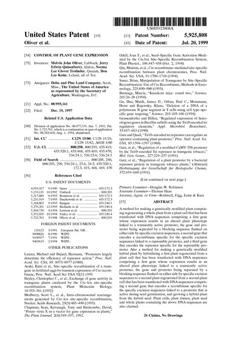 Pdf Control Of Plant Gene Expression