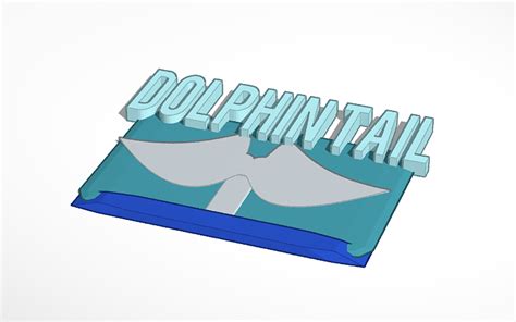 3d Design Dolphin Tail Tinkercad