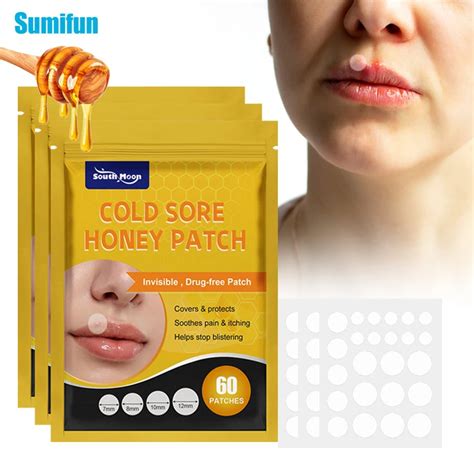 60120180pcs Cold Sore Honey Patch Remove Mouth Ulceration Blisters